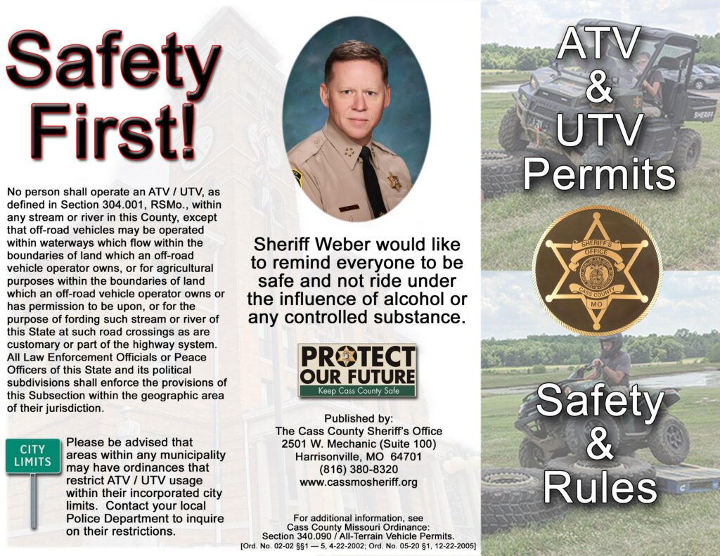 ATV and UTV Permits - Cass County Sheriff